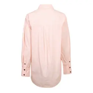 GANNI Striped Cotton Oversized T-shirt - Pink