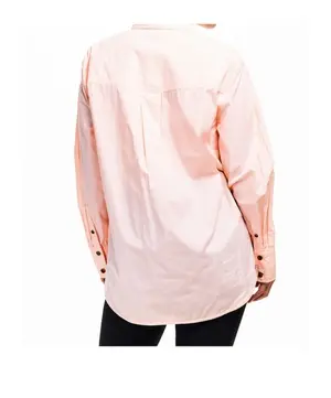 GANNI Striped Cotton Oversized T-shirt - Pink