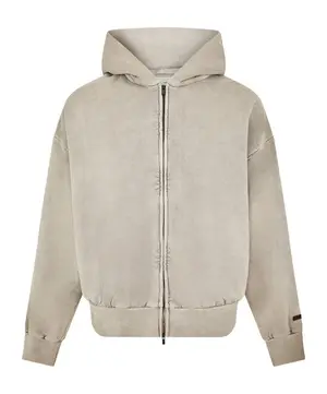 Fear Of God Zip Up Hoodie - Nude