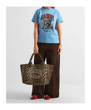GANNI Logo Crew Neck T-shirt