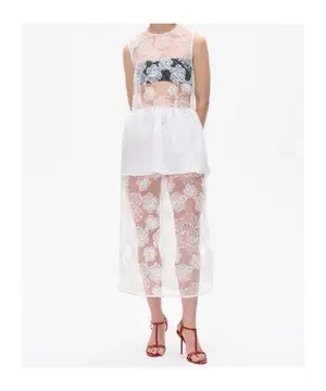 Baum Und Pferdgarten Floral Lace Midi Skirt