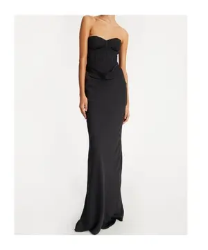 ROTATE BY BIRGER CHRISTENSEN Strapless Design Dress