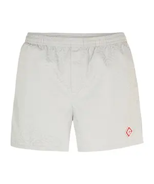 Casablanca Logo-stamped Swim Trunks - White