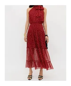 Rixo Polka Dot Sleeveless Dress