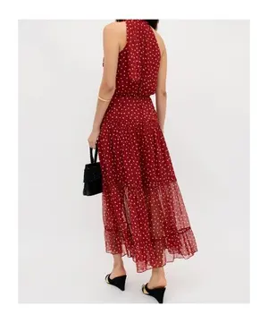 Rixo Polka Dot Sleeveless Dress