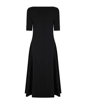 Ralph Lauren Boat Neck Knit Midi Dress