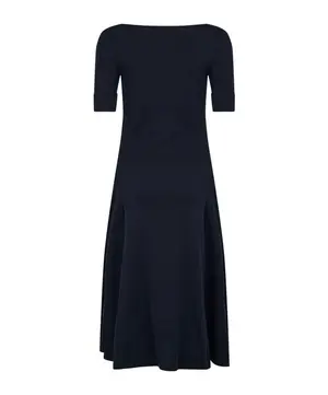 Ralph Lauren Boat Neck Knit Midi Dress