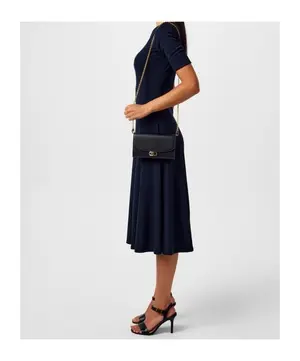 Ralph Lauren Boat Neck Knit Midi Dress