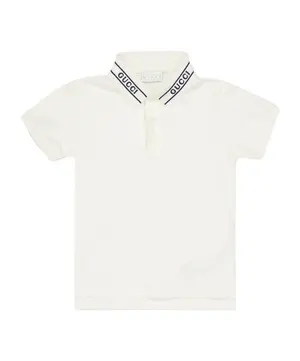 Gucci Short-sleeved Polo Shirt - White