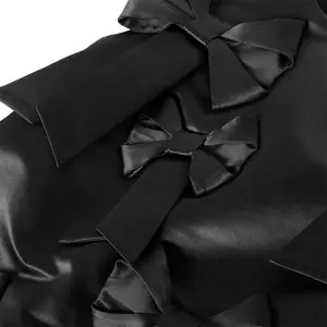 GANNI Sleeveless Bow Appliqué Dress