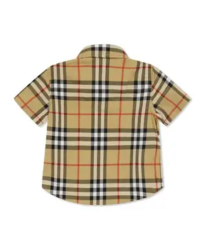Burberry Plaid Short Sleeve Shirt