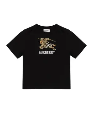 Burberry Logo Crew Neck T-shirt - Black