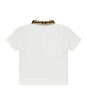 Burberry Plaid Collar Polo Shirt