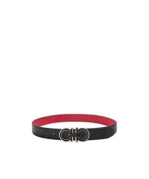 FERRAGAMO Gancini Belt - Black