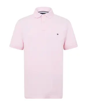 Tommy Hilfiger Logo Short Sleeve Polo Shirt - Pink
