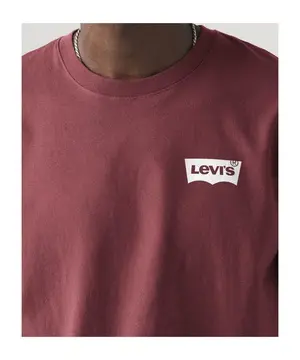 LEVI'S Logo Crew-neck T-shirt - Red