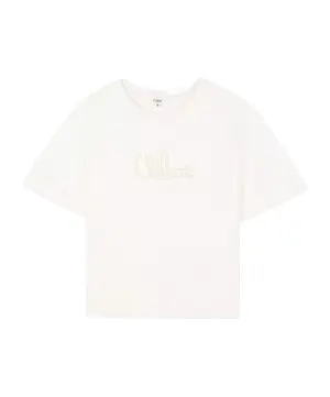 Chloé Embroidered Logo T-shirt - White