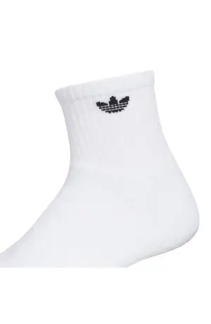 Adidas 6-pack Trefoil Performance Quarter Crew Socks