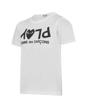 Play Comme Des Garcon Logo T-shirt - White