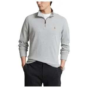 Polo Ralph Lauren Quarter Zip Sweater With Embroidered Logo