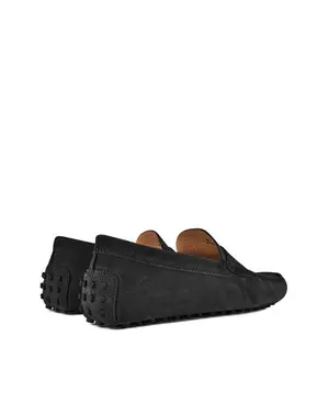 TOD'S Embossed Logo Gommino Driving Moccasins - Black
