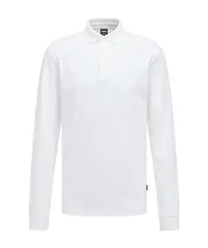 Hugo Boss Logo Long-sleeved Polo Shirt