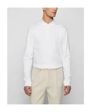 Hugo Boss Logo Long-sleeved Polo Shirt