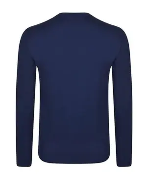 Polo Ralph Lauren Navy Long-sleeved Round-collar T-shirt