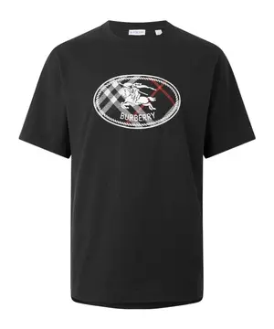 Fendi Solid Color Crew Neck T-shirt - Black