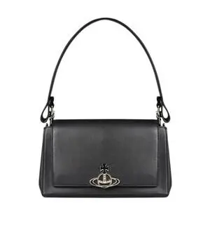 VIVIENNE WESTWOOD Hazel Medium Shoulder Bag - Black