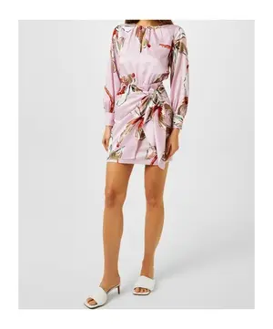 Marella Floral Tie-waist Mini Dress