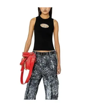 DIESEL® Sleeveless Knit Vest With Logo
