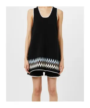 JIL SANDER Intarsia Knit Mini Dress