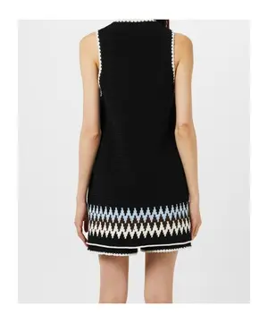JIL SANDER Intarsia Knit Mini Dress