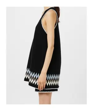 JIL SANDER Intarsia Knit Mini Dress
