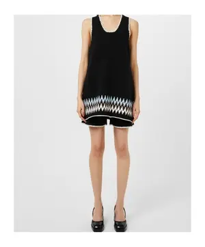 JIL SANDER Intarsia Knit Mini Dress