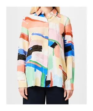 Marella Goccia Abstract Print Blouse