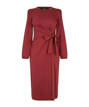 Max Mara Febe Jersey Belted Midi Dress
