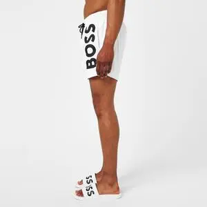 Hugo Boss Quick-drying Shorts With Elastic Waistband And Logo