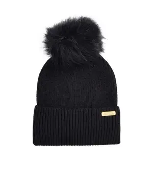 Barbour Mallory Pom Beanie - Black