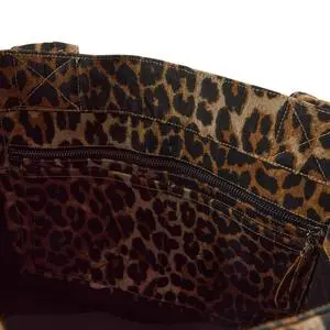 GANNI Leopard Print Tote Bag With Logo