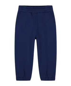 Fendi Emblem Patch Sports Pants - Blue