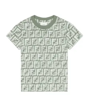 Fendi Emblem Printed T-shirt - Gray