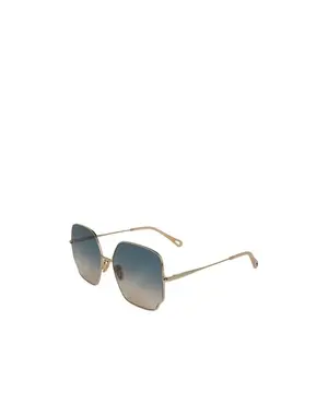 Chloé Geometric Frame Sunglasses