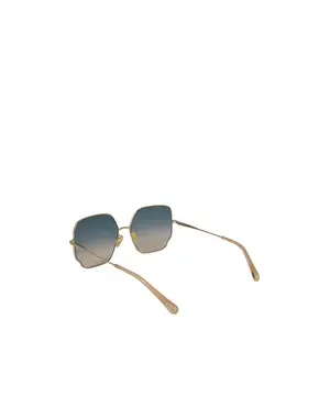 Chloé Geometric Frame Sunglasses