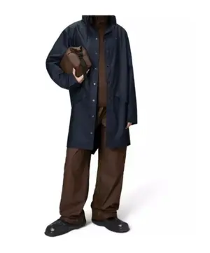Rains Long-sleeved Hooded Raincoat