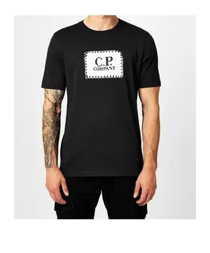 C.P. COMPANY Block Logo Regular Fit T-shirt