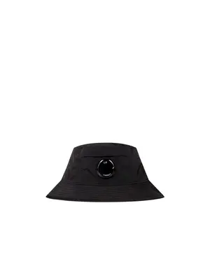 C.P. COMPANY Logo Fisherman's Hat - Black