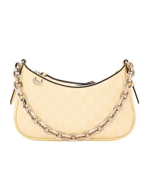 Gucci Monogram Shoulder Bag - Nude
