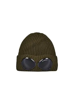 C.P. COMPANY Goggles Knitted Hat - Black